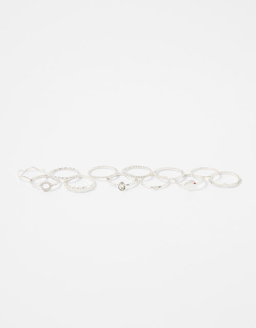 Simple Ring Multipack Silver | Stacked rings | Accessorize UK