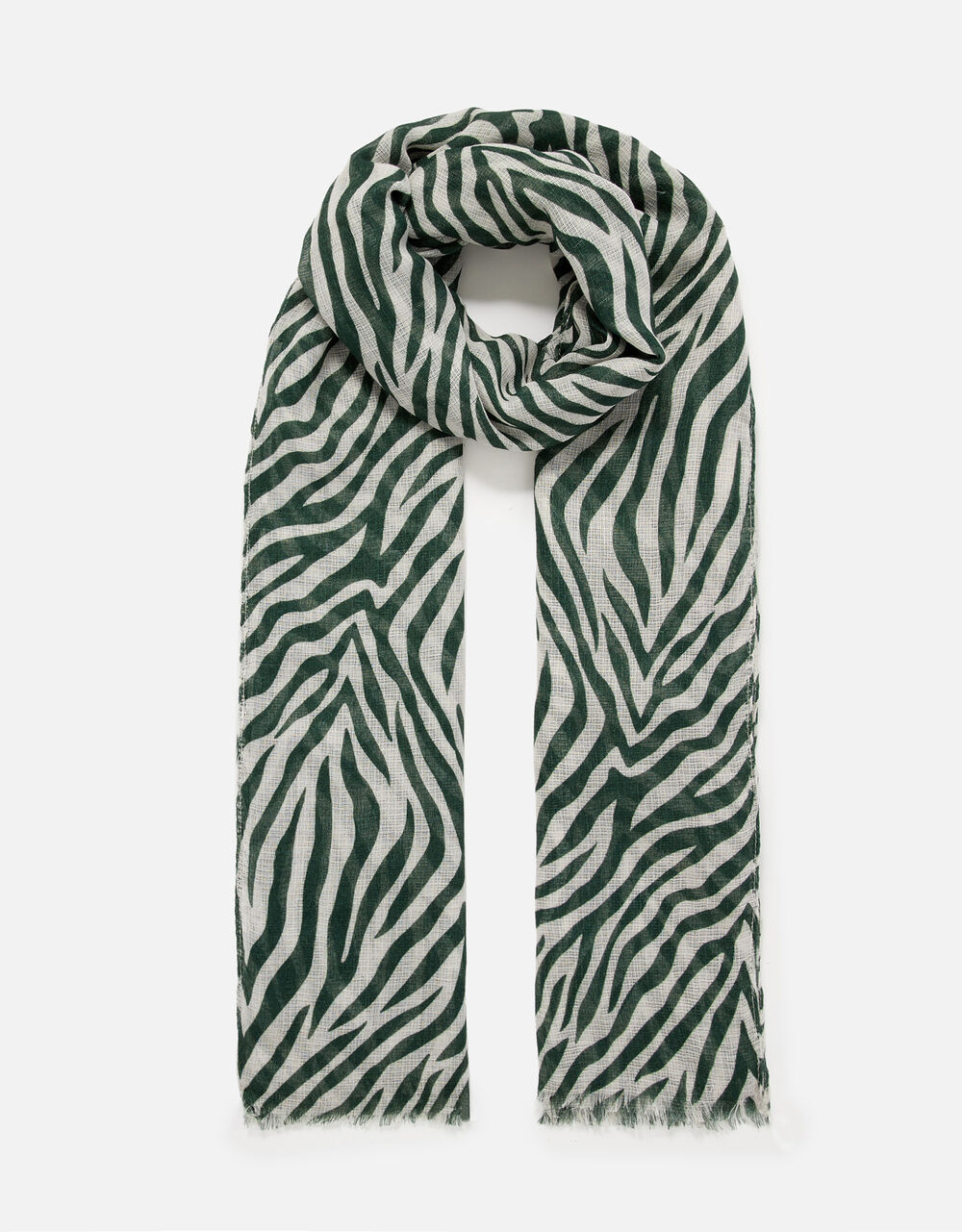 Zebra Print Scarf in Recycled Polyester | Lightweight scarves ...