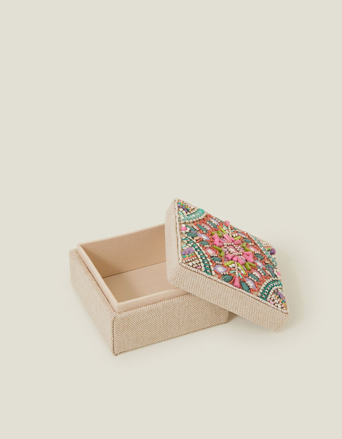 Square Embellished Jewellery Box | Jewellery Boxes | Accessorize Global