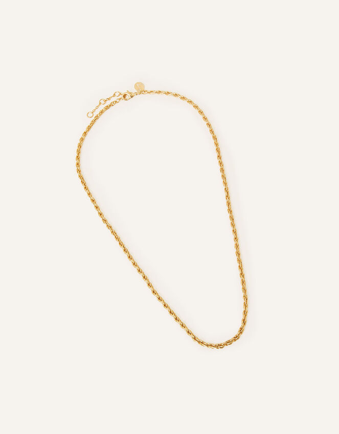 14ct Gold-Plated Twisted Rope Chain Necklace | Z for Accessorize ...