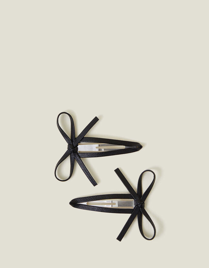 2-Pack Bow Snap Clips | Shop All | Accessorize UK