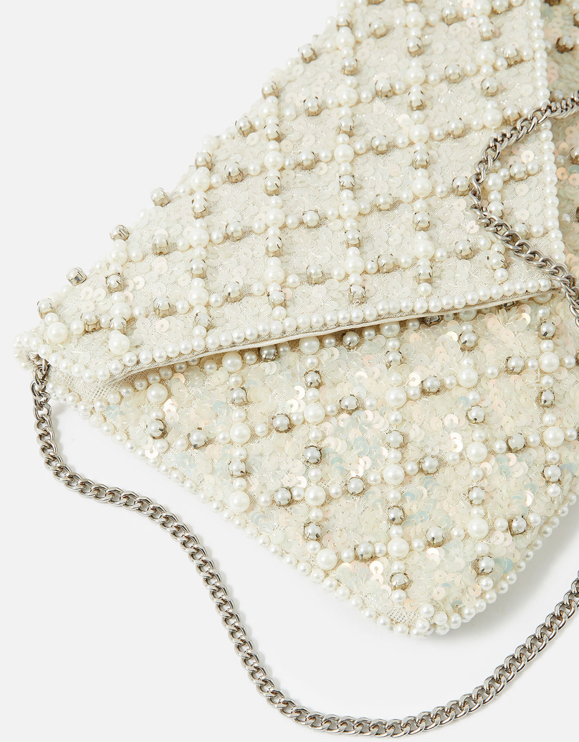 Pearl Beaded Clutch Bag | Shop All | Accessorize UK