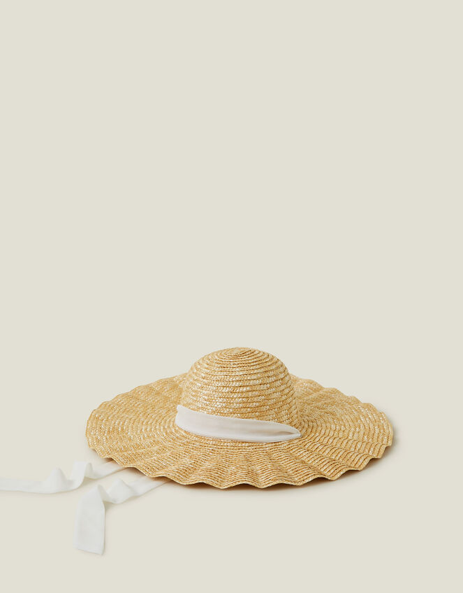 Scallop Edge Boater Hat | Hats | Accessorize UK