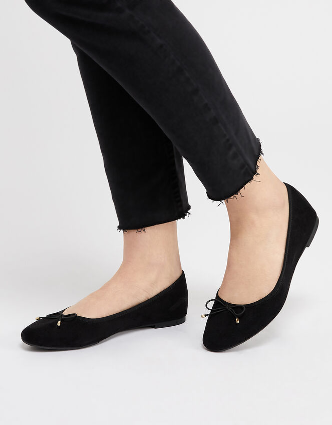 Simple Bow Ballerina Flats Black | Shoes & Boots | Accessorize Global