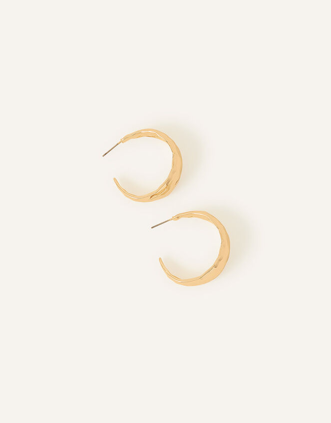 Chunky Hammered Metal Hoops | Hoops | Accessorize UK