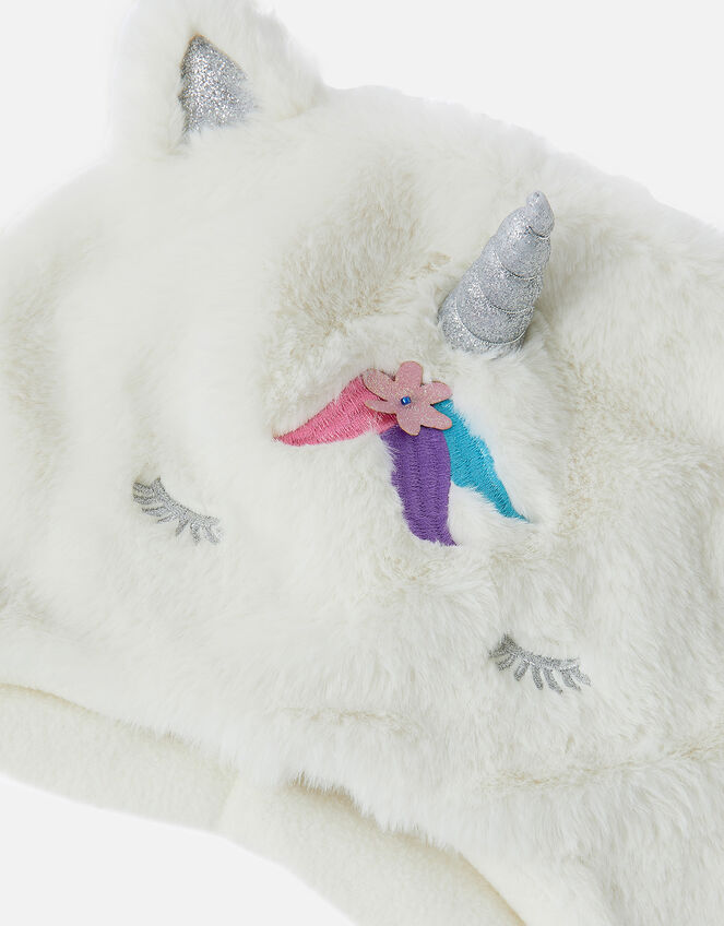Girls Fluffy Unicorn Chullo Hat Ivory | Girls Hats, Gloves & Scarves ...