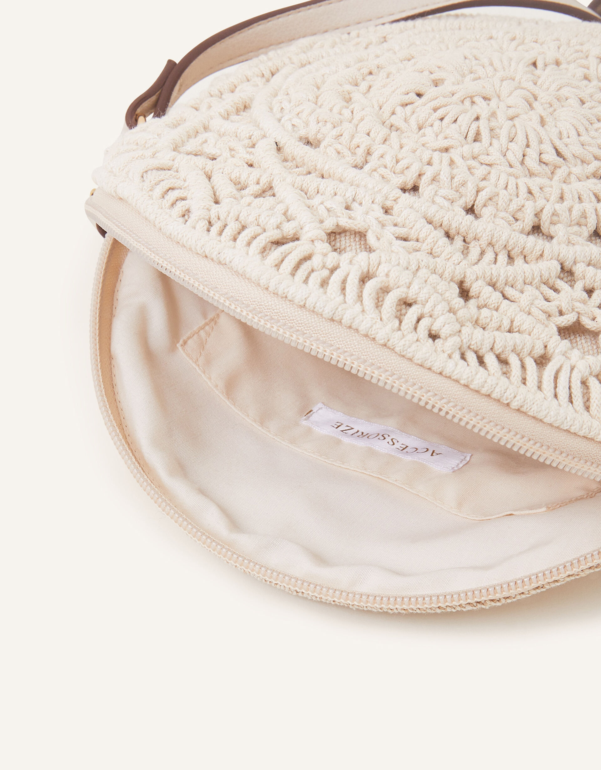 Mila Macrame Circle Bag | Beach bags | Accessorize UK