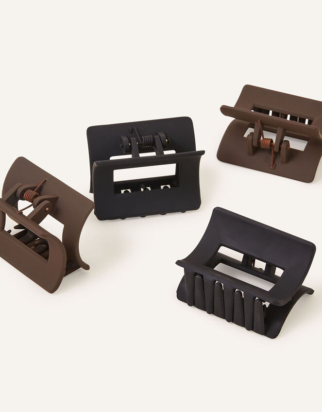 Matte Square Claw Clips 4 Pack | Hair bands & Scrunchies | Accessorize UK