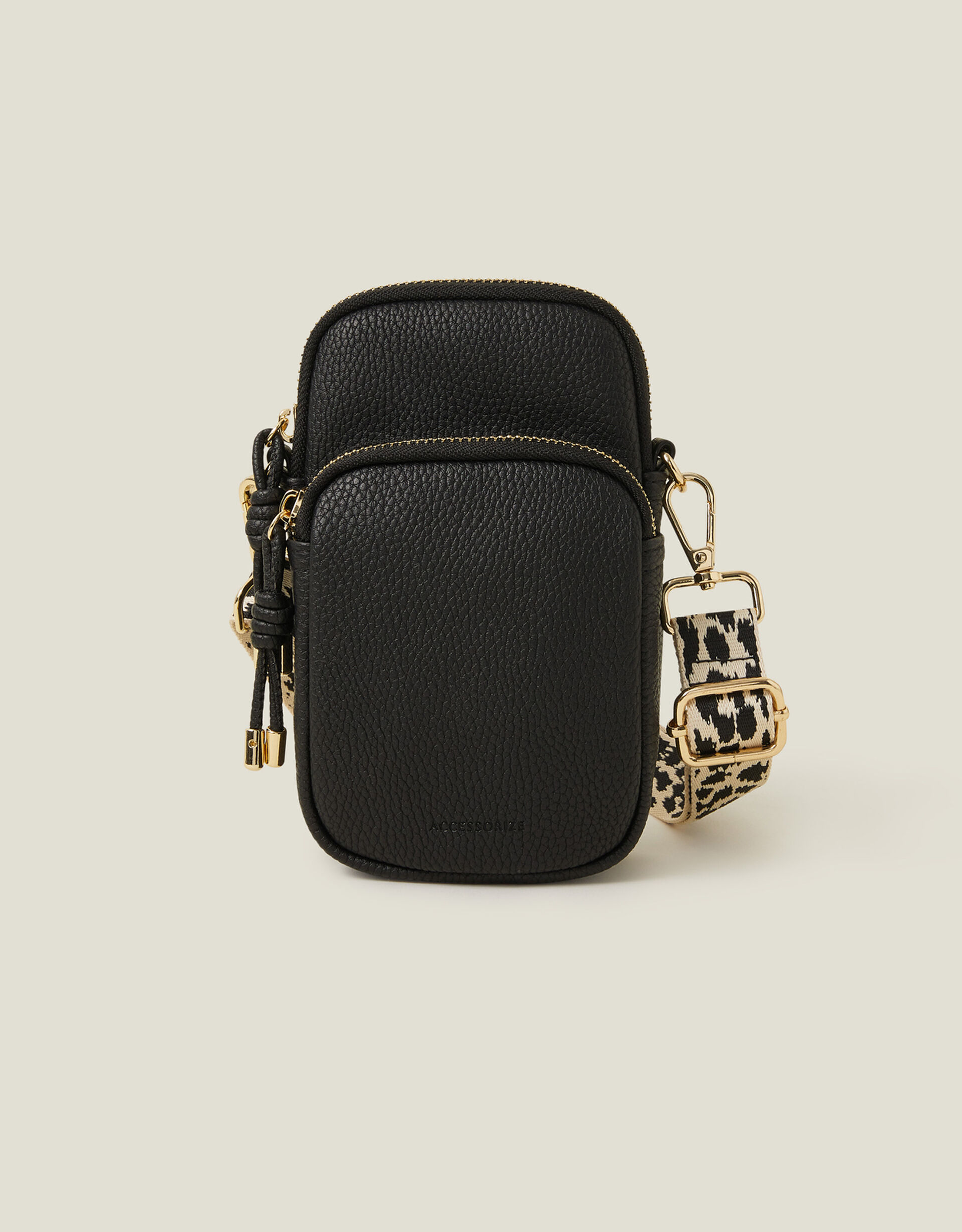 Webbing Strap Phone Bag Black | Accessorize UK Navigation Catalog ...