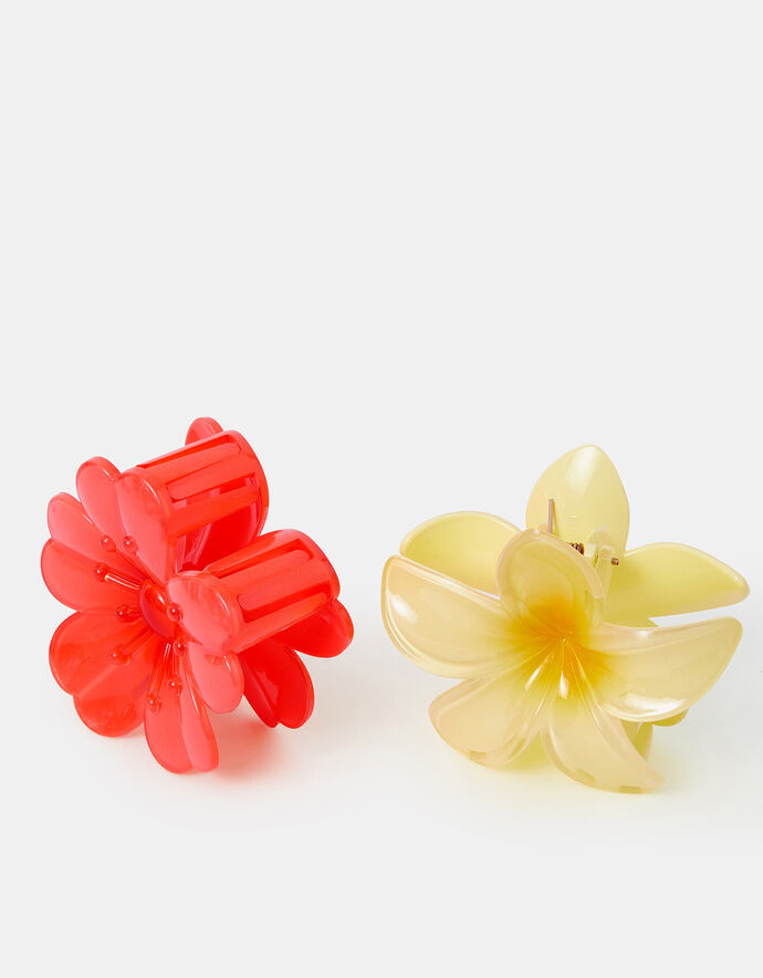 2-Pack Mix Flower Claw Clips | Hair Accessories | Accessorize Global