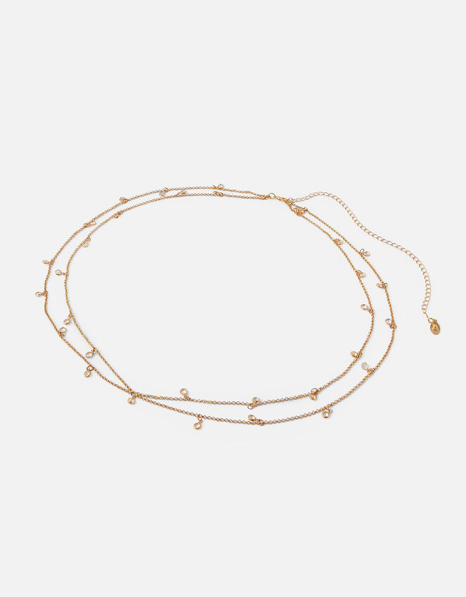 Crystal Drop Layered Belly Chain | Necklaces | Accessorize Global