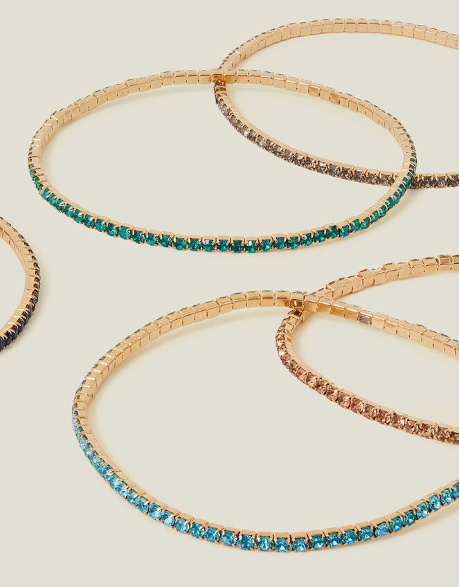 Tiny Cupchain Stretch Bracelets 6 Pack | Bracelets | Accessorize UK