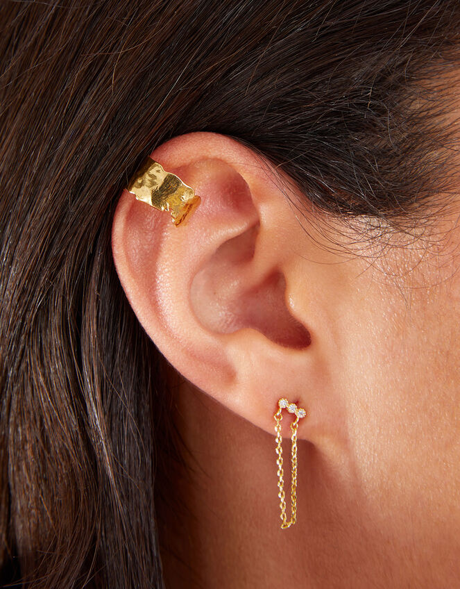 14ct Gold-Plated Molten Ear Cuff | Z for Accessorize | Accessorize ROI