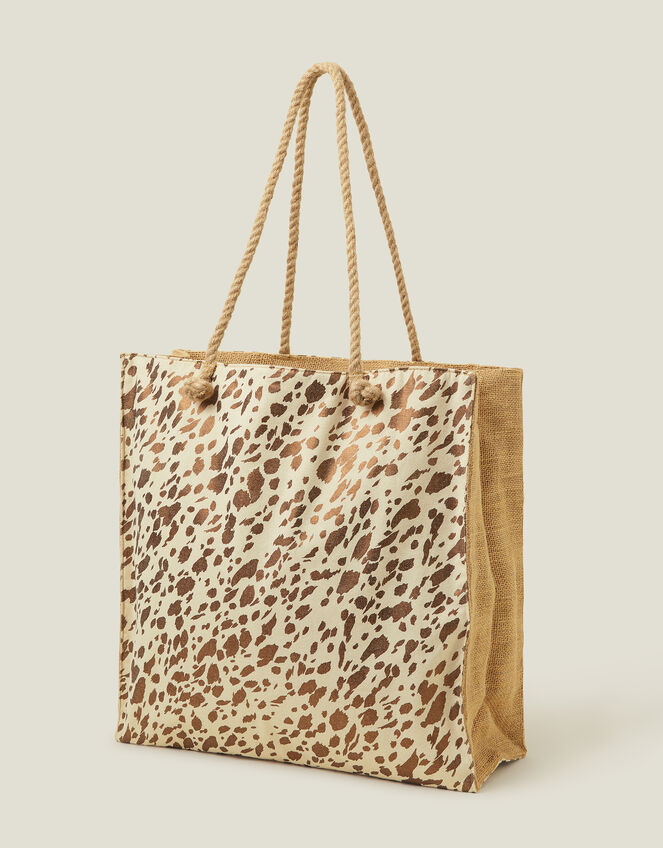 Metallic Beach Shopper Bag | Beach Bags | Accessorize UK