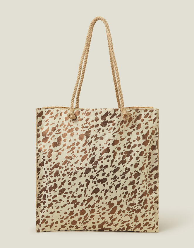 Metallic Beach Shopper Bag | Beach Bags | Accessorize UK