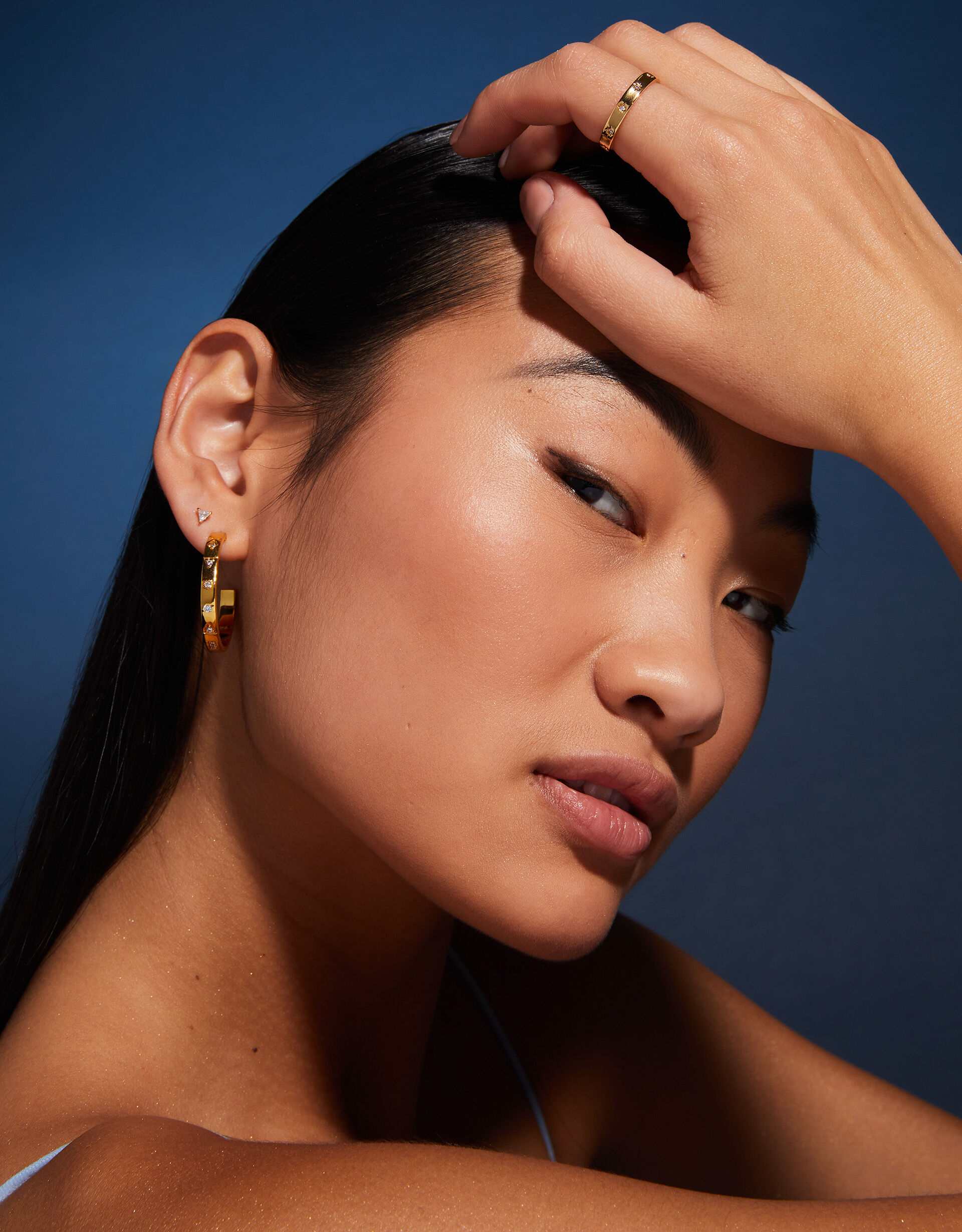 14ct Gold-Plated Star Band Ring Gold | Shop All | Accessorize Global