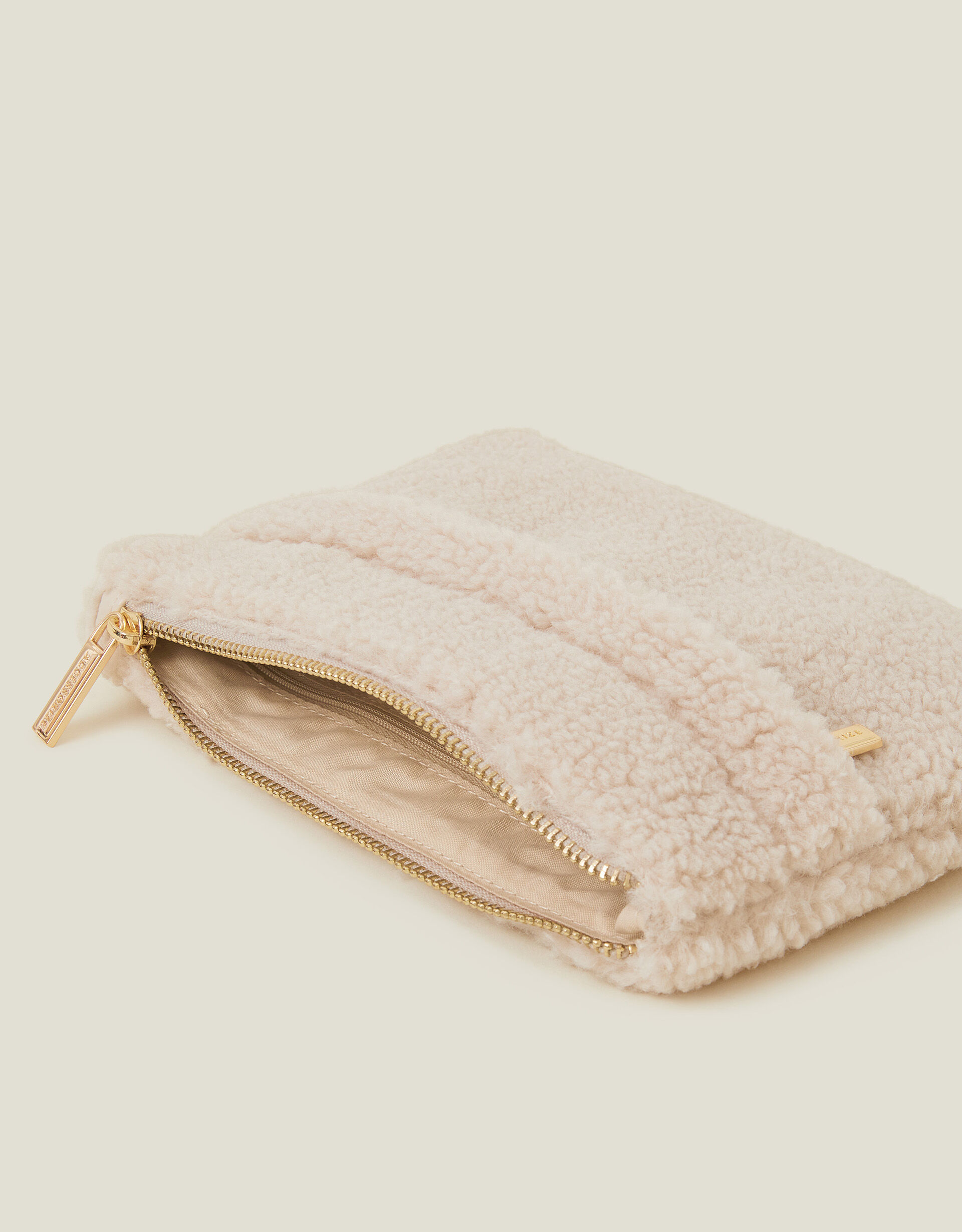 Medium Faux Shearling Zip Pouch | Purses, Wallets & Cardholders ...