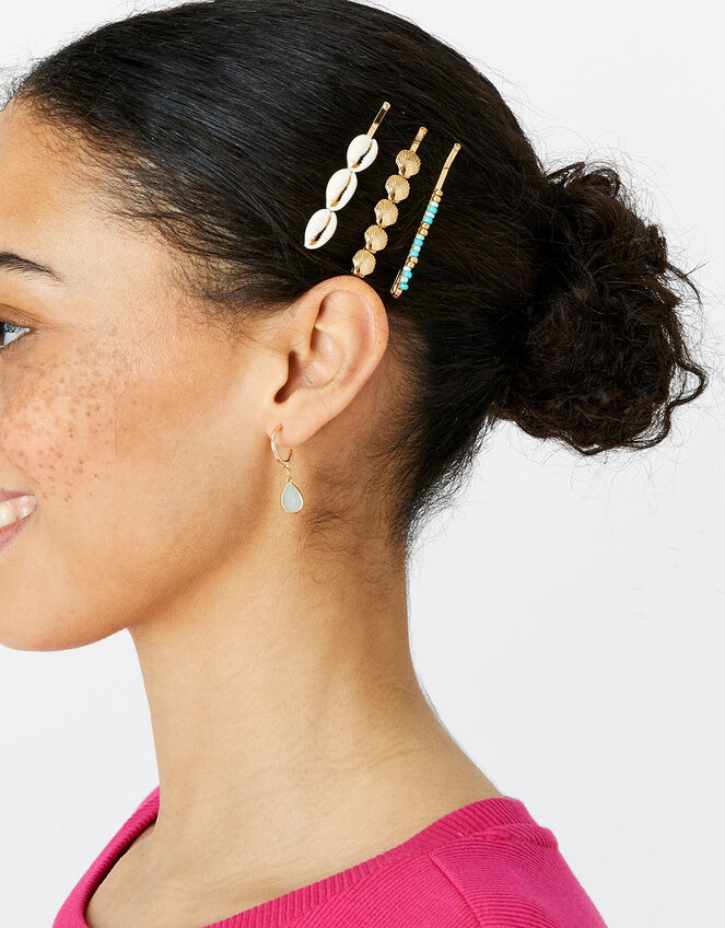 Shoreline Mixed Hair Slide Set | Hair clips | Accessorize UK