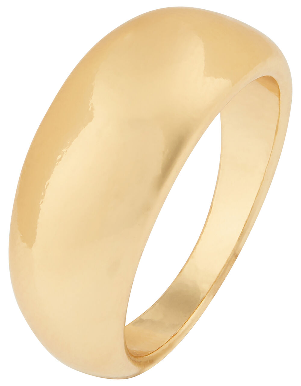 Chunky Band Ring Gold | Stacked rings | Accessorize UK