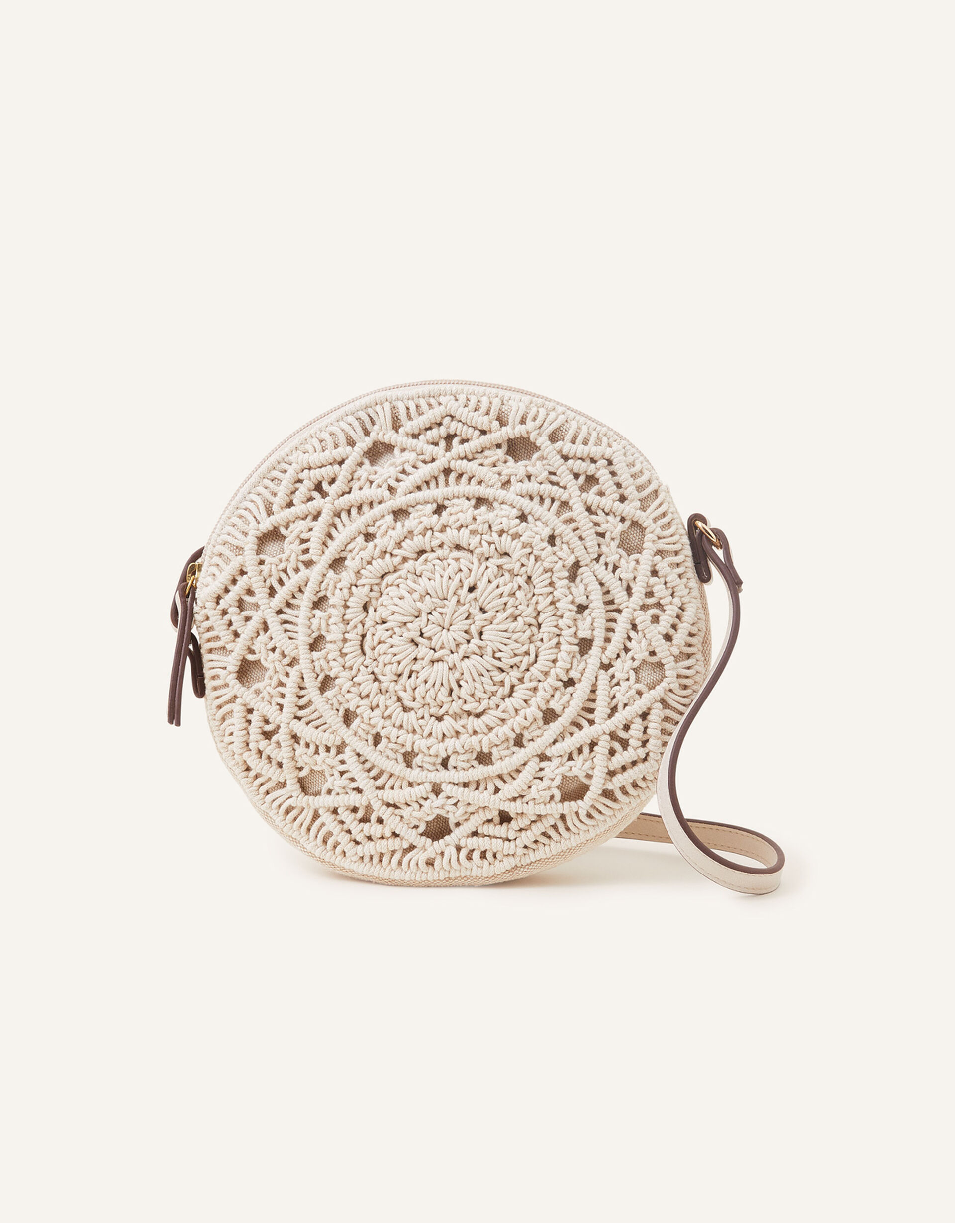 Mila Macrame Circle Bag | Beach bags | Accessorize UK