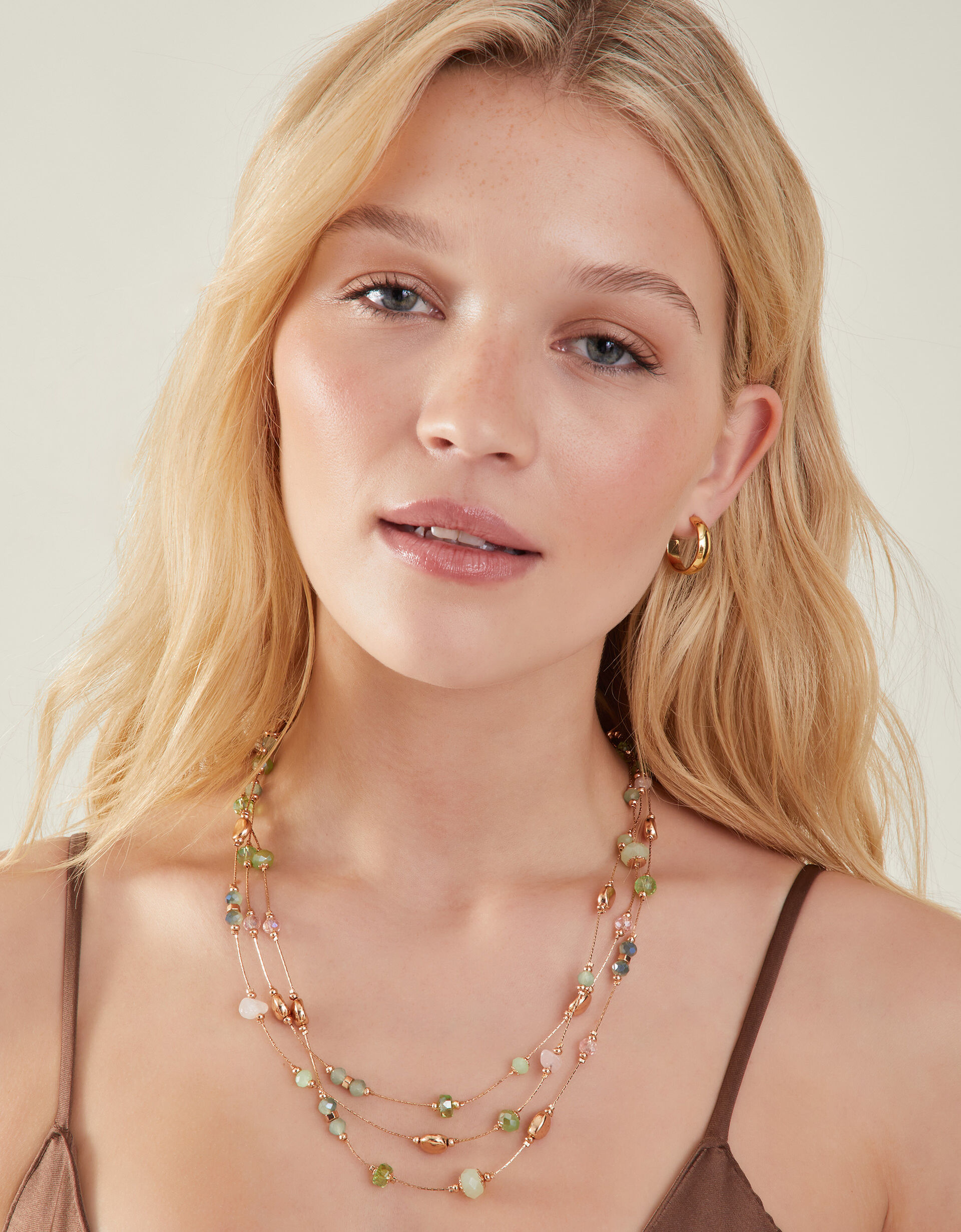 Layered Bead Station Necklace | Shop All | Accessorize UK