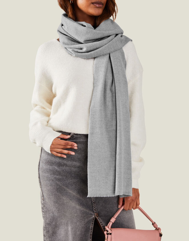 Grace Super-Soft Blanket Scarf Grey | Blanket scarves | Accessorize UK