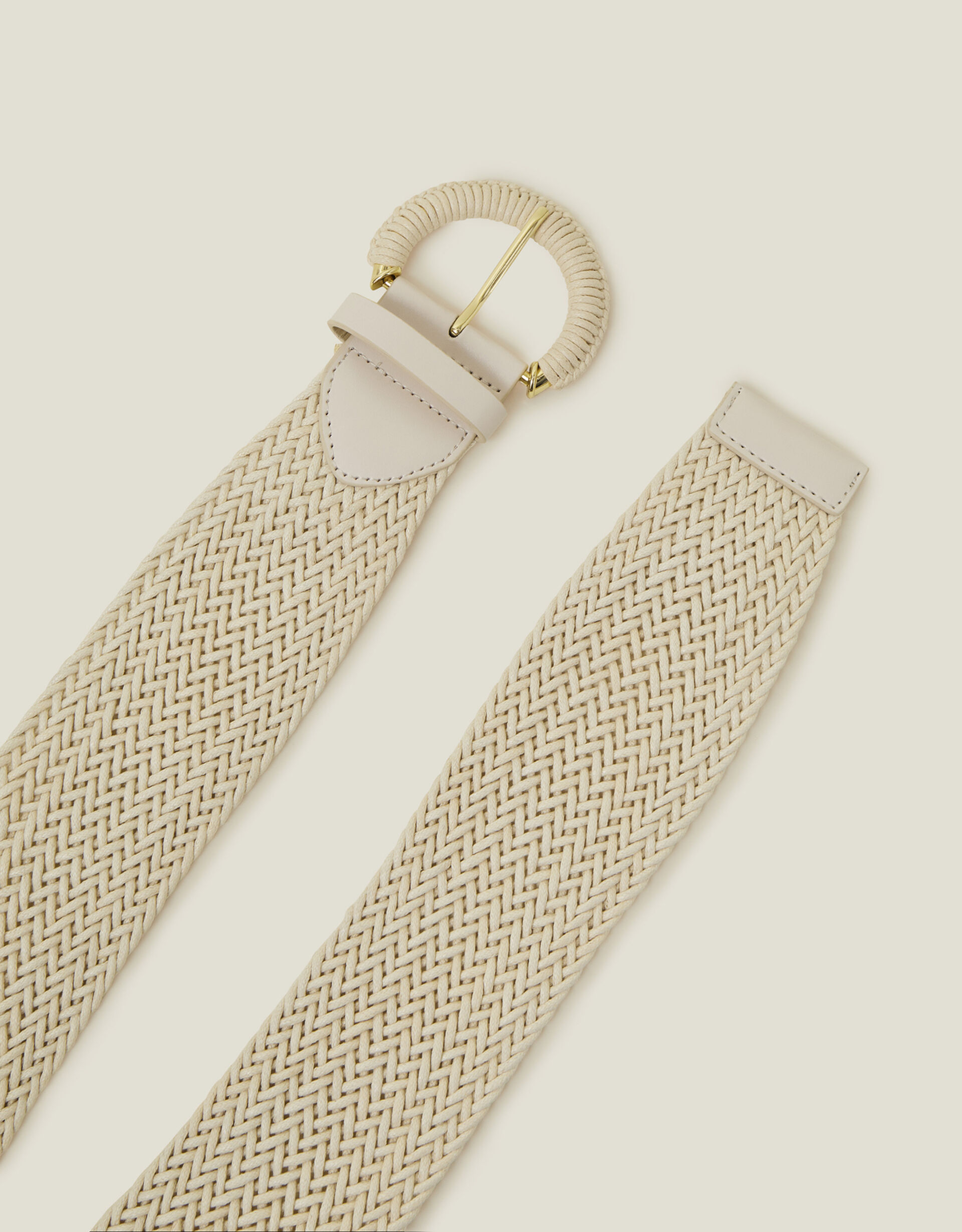 Large Buckle Belt Cream | Belts | Accessorize UK