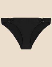 Ring Detail Bikini Bottoms Black | Bikini bottoms | Accessorize UK