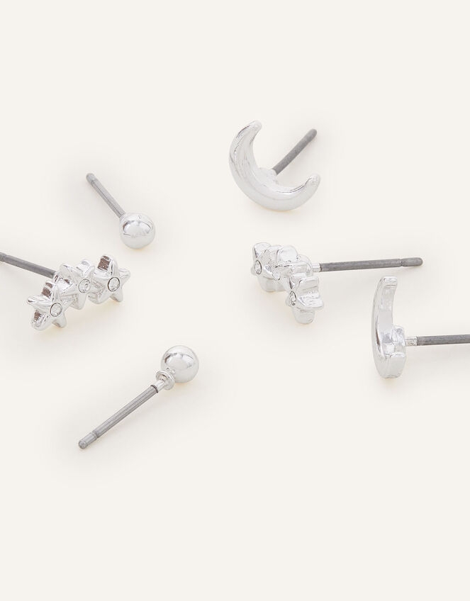 Star Moon Stud Set of Three | Studs | Accessorize Global