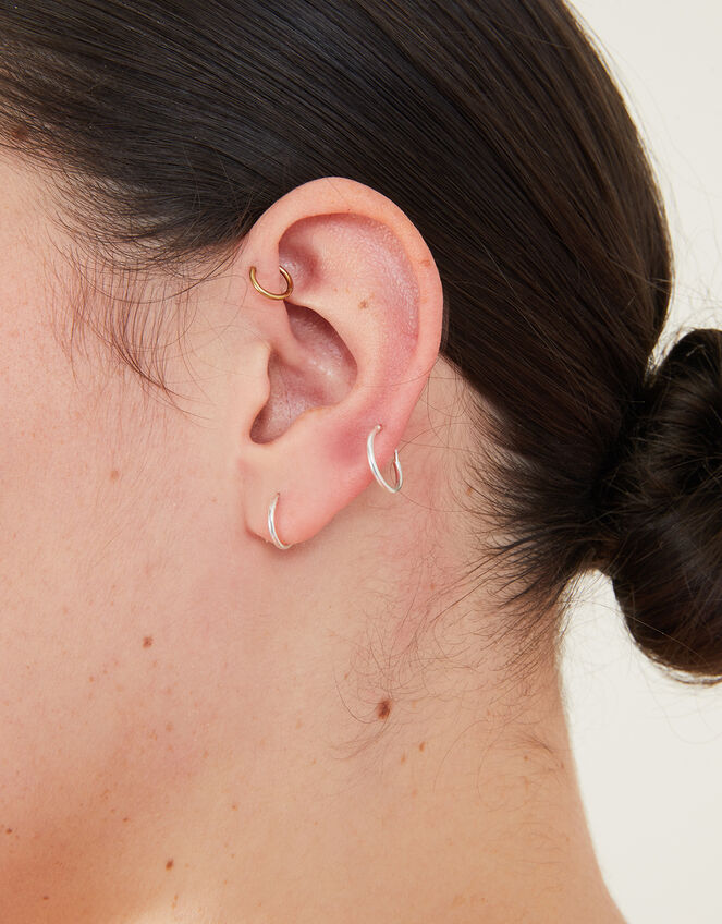 Sterling Silver Single Mini Hoop | Sterling silver | Accessorize UK