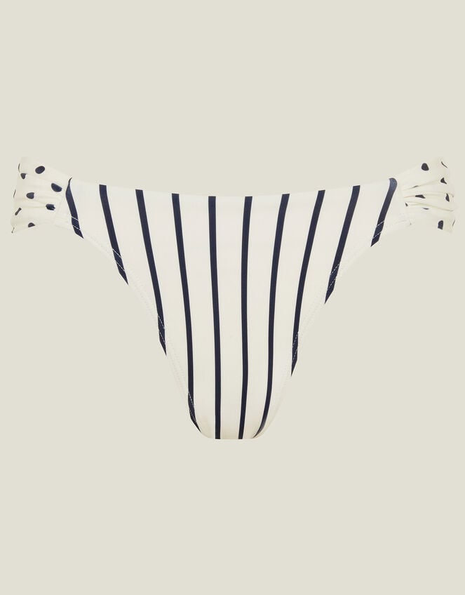 Polka Dot and Stripe Bikini Bottoms Ivory | 50% off selected lines ...