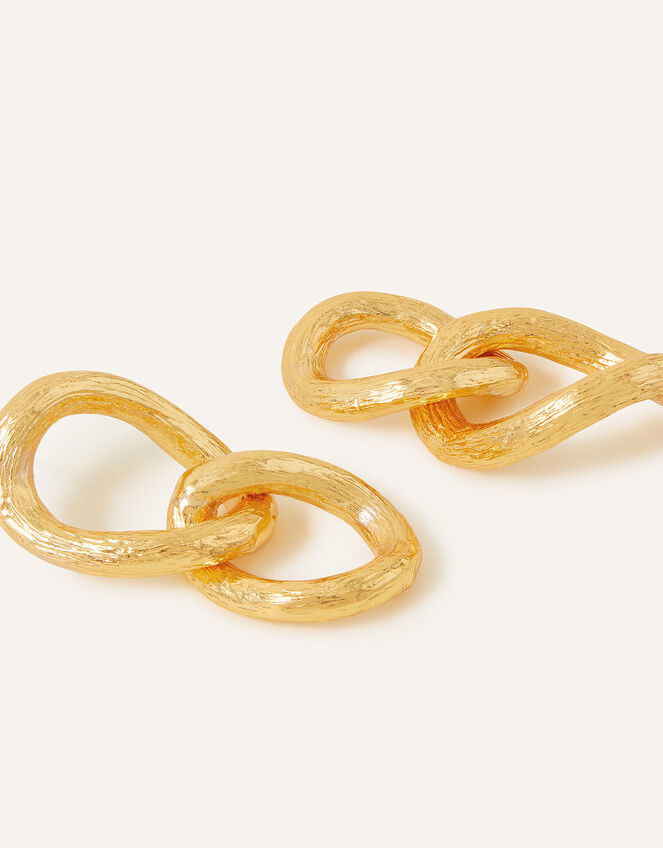 14ct Gold-Plated Chain Drop Earrings | Z for Accessorize | Accessorize UK