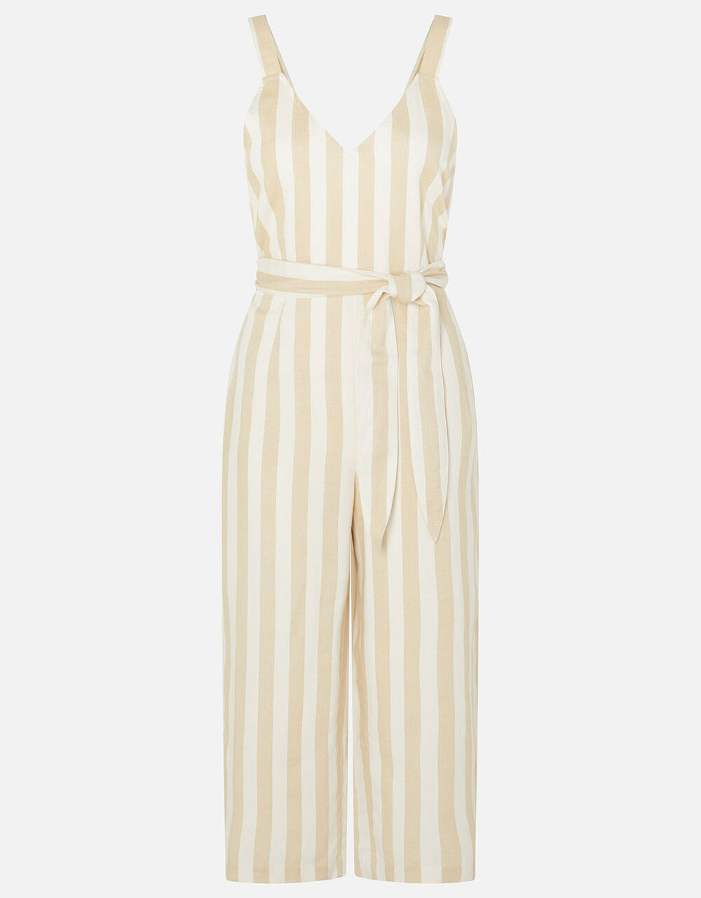 Stripe Belted Jumpsuit Cream | Summer holiday jumpsuits & Playsuits ...