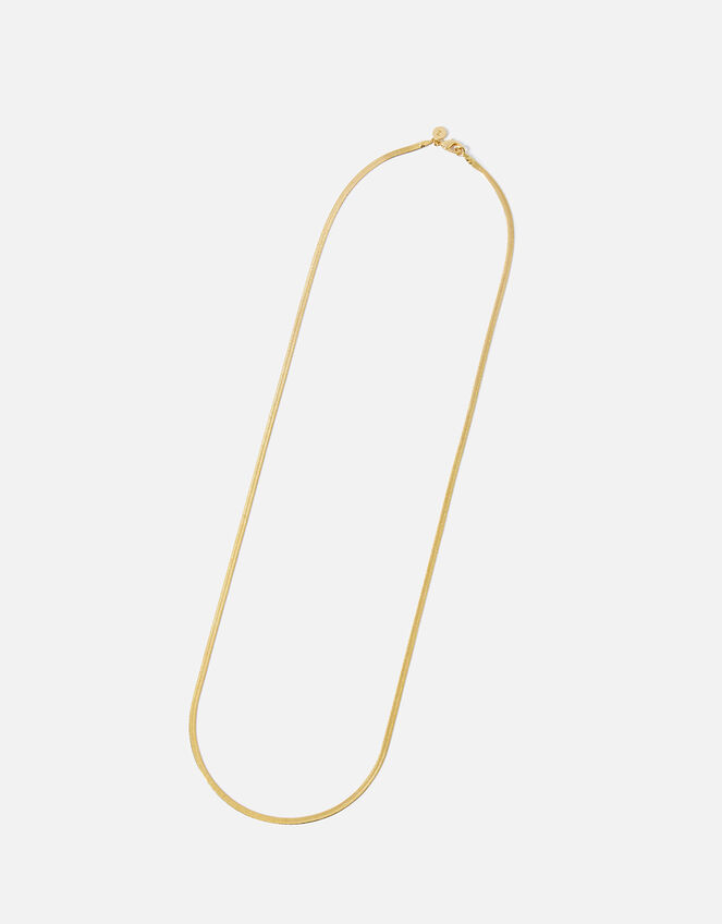 14ct Gold-Plated Long Omega Chain | Gold Plated | Accessorize UK