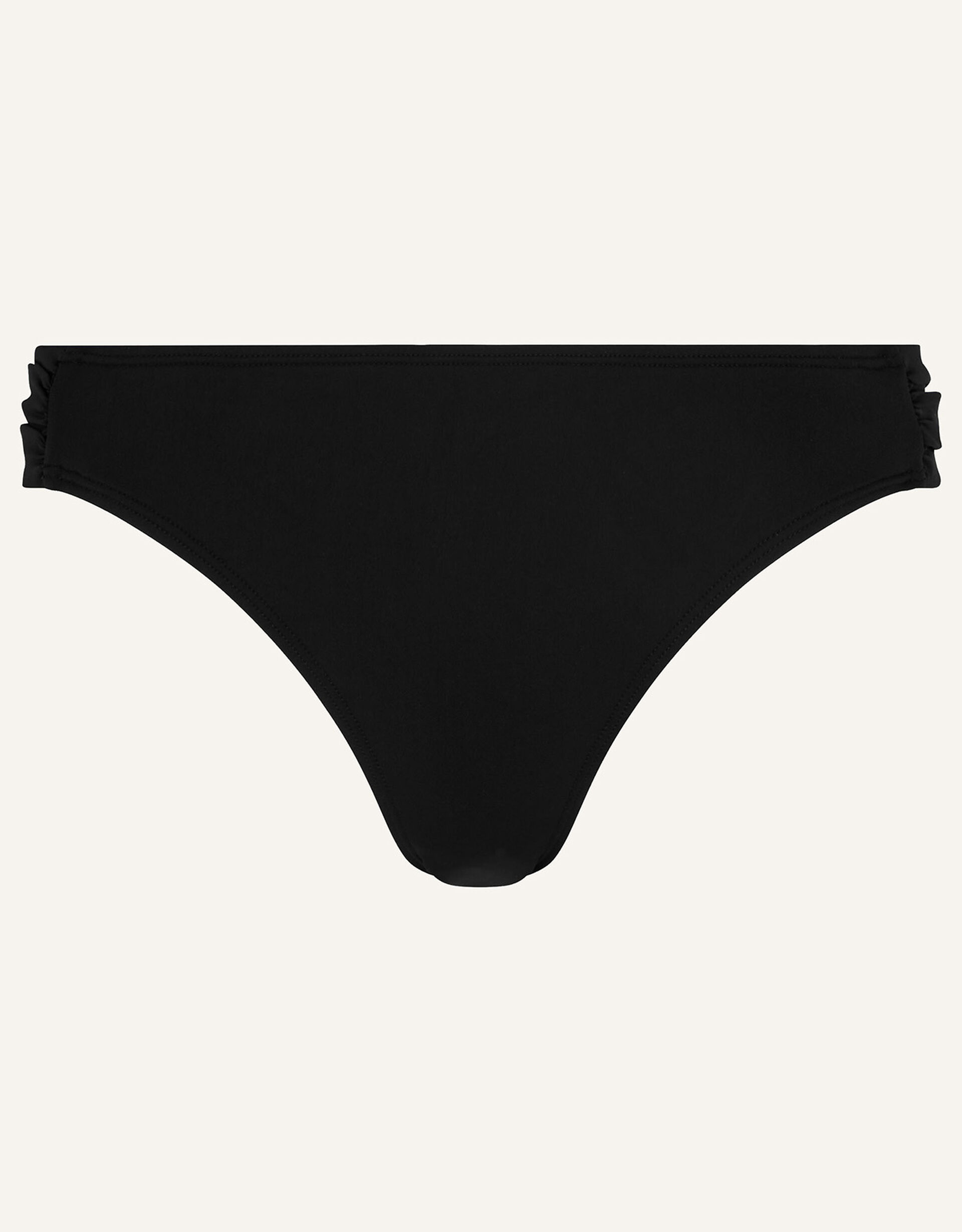Ruched Side Bikini Briefs Black | Bikini bottoms | Accessorize UK