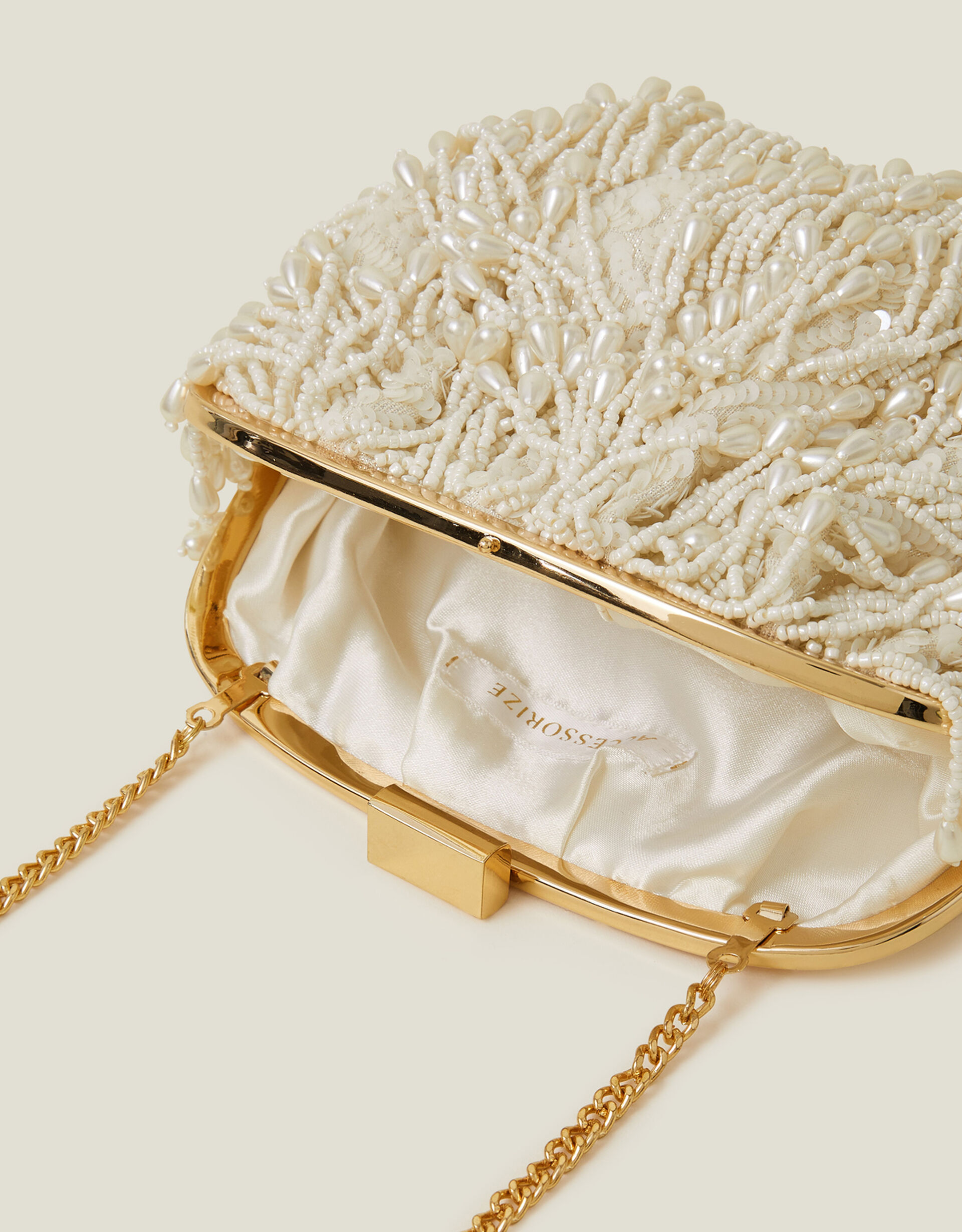 Bridal Pearl Tassel Clutch Bag | Clutches | Accessorize UK