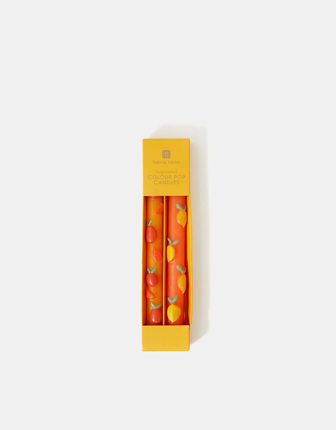 2-Pack Talking Tables Fruit Taper Candles | Candles & Fragrance ...