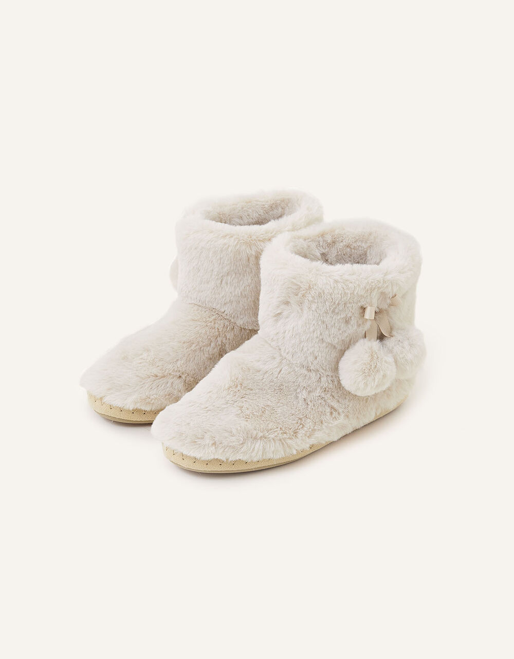 Super Soft Slipper Boots Cream | Slippers | Accessorize UK