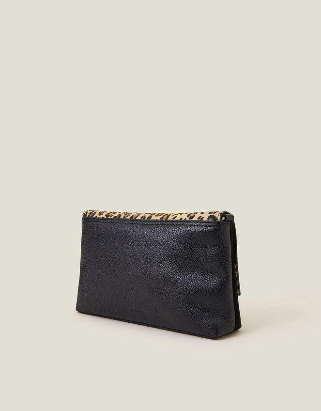 Small Leopard Print Leather Cross-Body Bag | Leather Bags | Accessorize UK