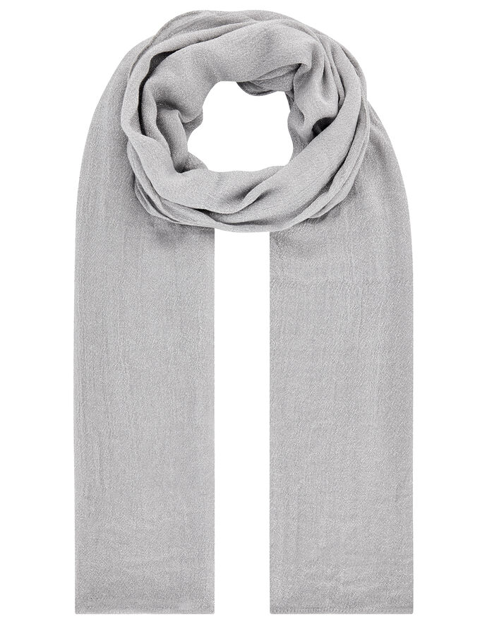 Metallic Lightweight Scarf Silver | Scarves | Accessorize UK