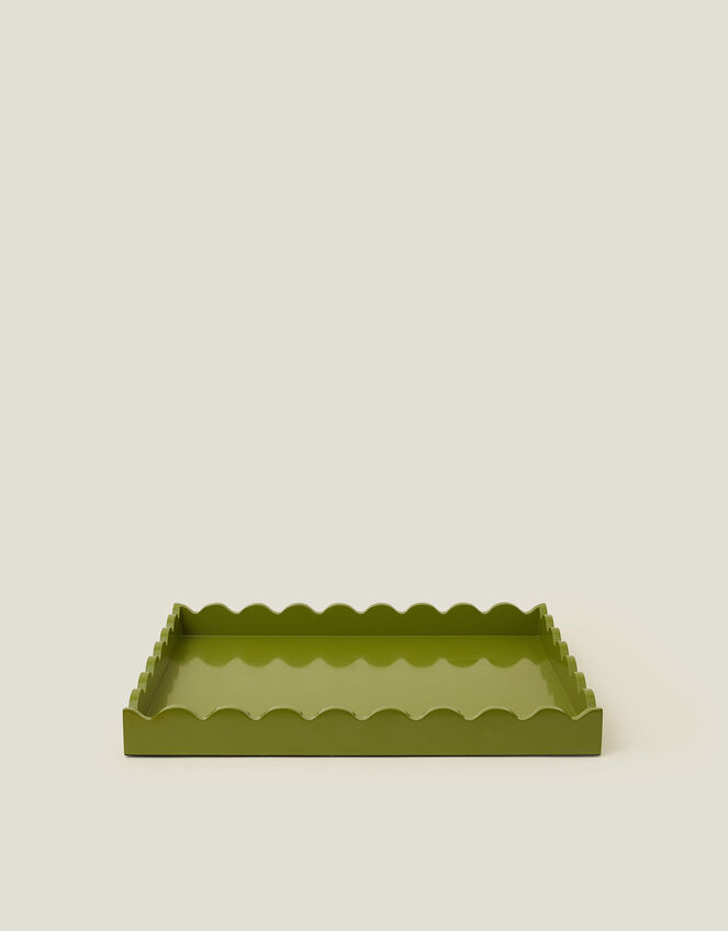 Large Scallop Wooden Tray | Trays & Coasters | Accessorize Global