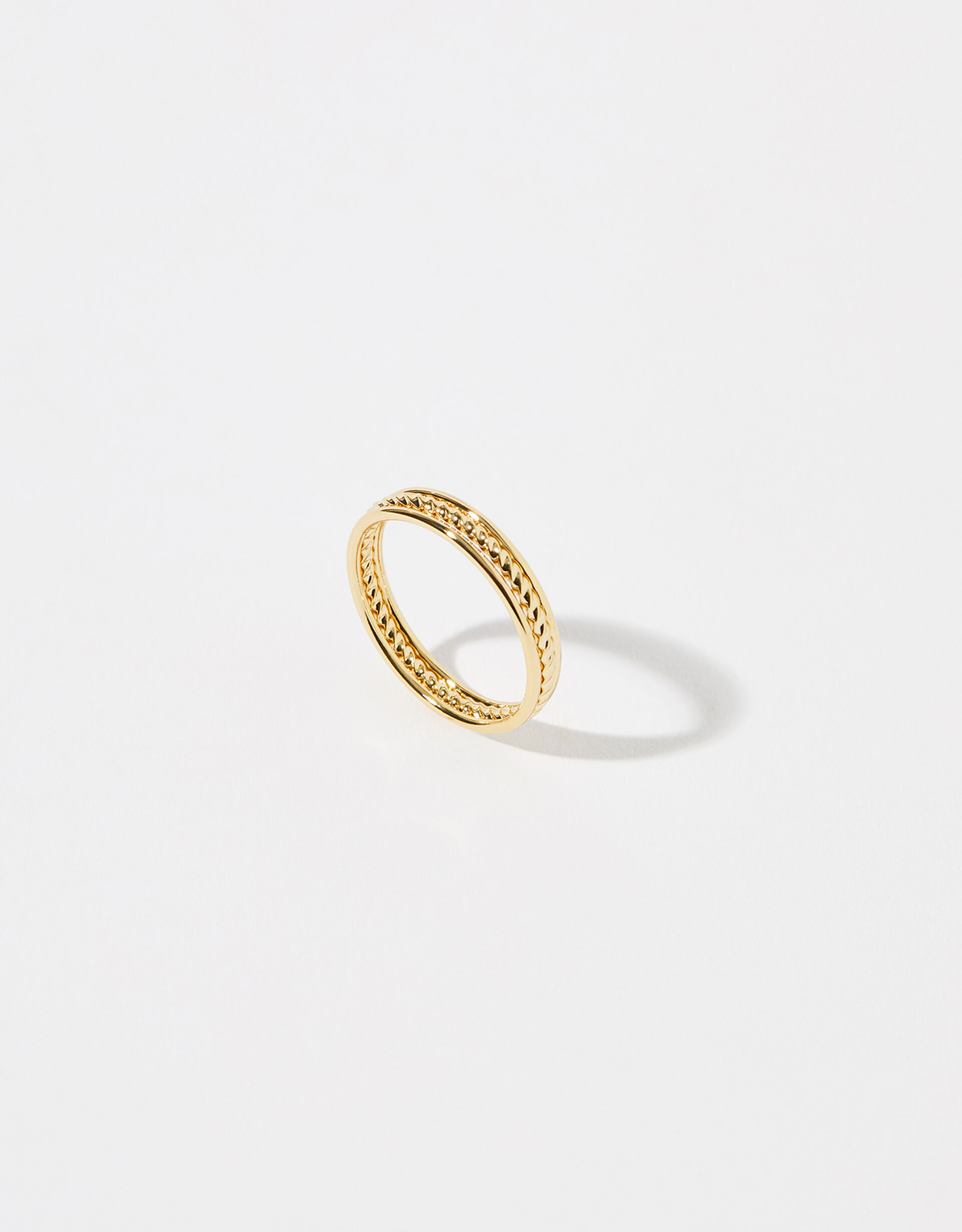 Gold-Plated Rope Band Ring Gold | Z for Accessorize | Accessorize UK
