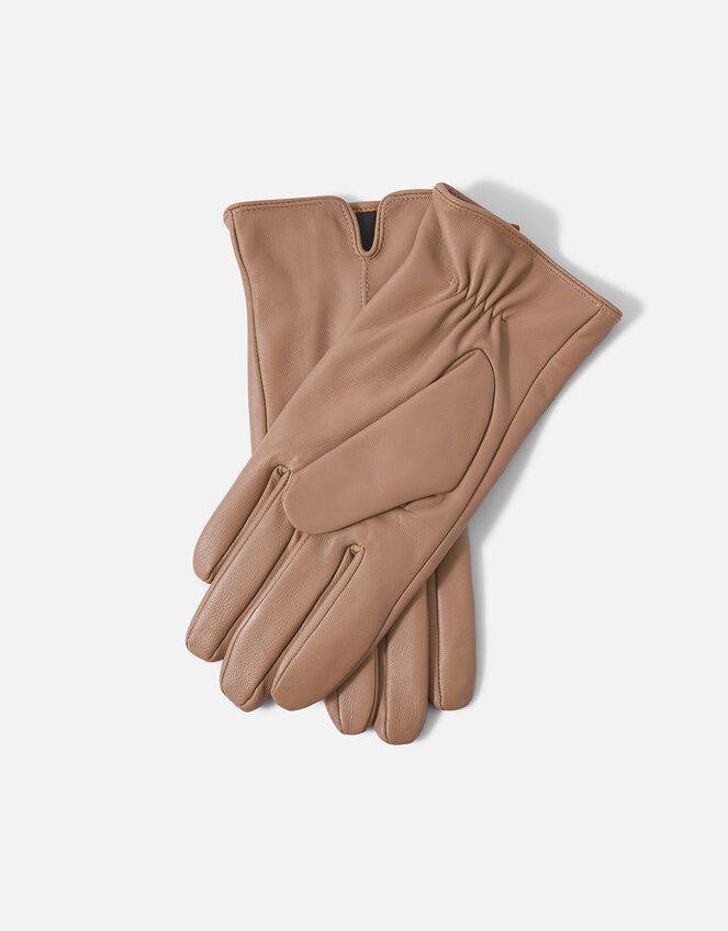 Luxe Leather Gloves Camel | Gloves | Accessorize UK