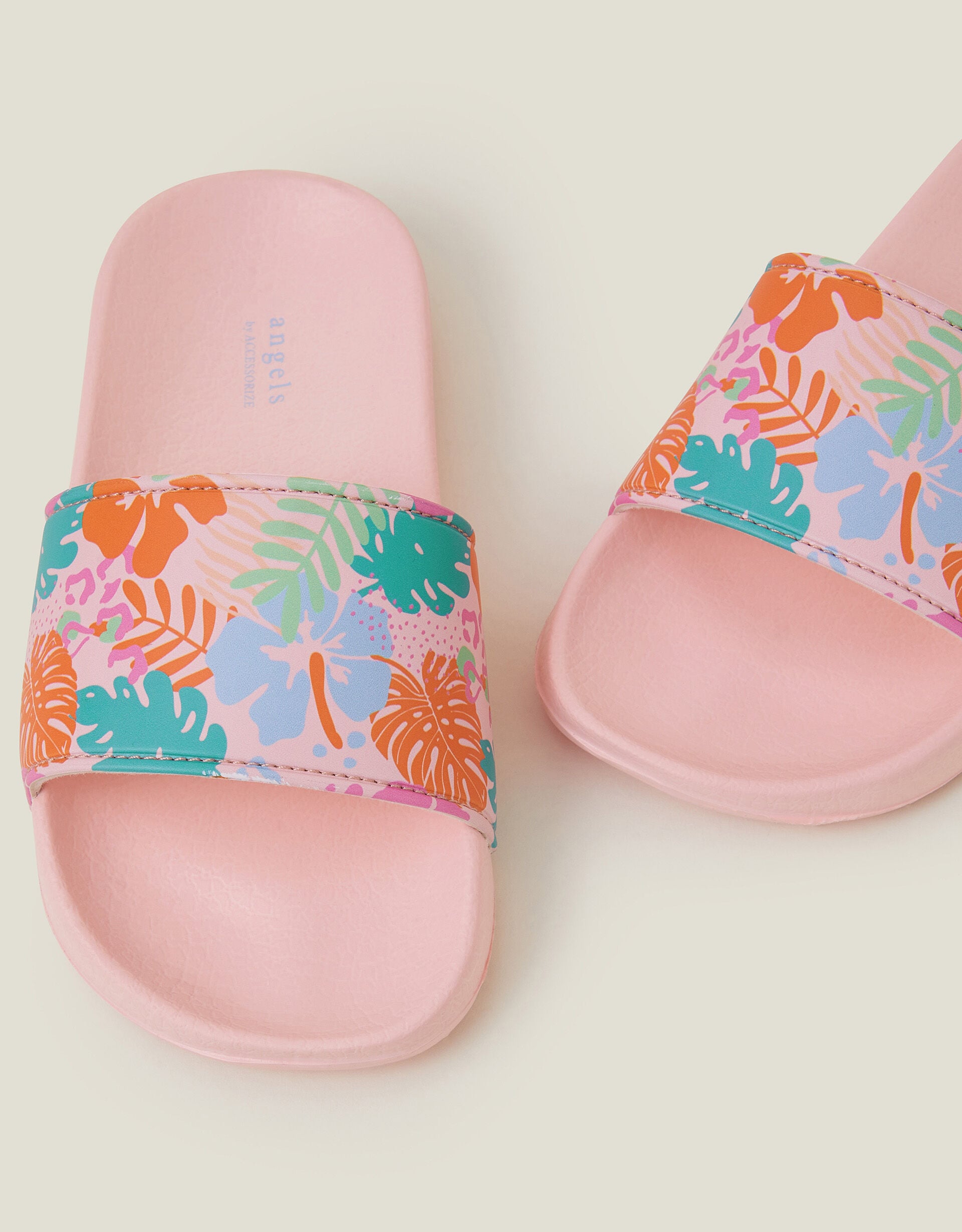 Girls Tropical Print Sliders Multi | Girls Clothing & Shoes ...