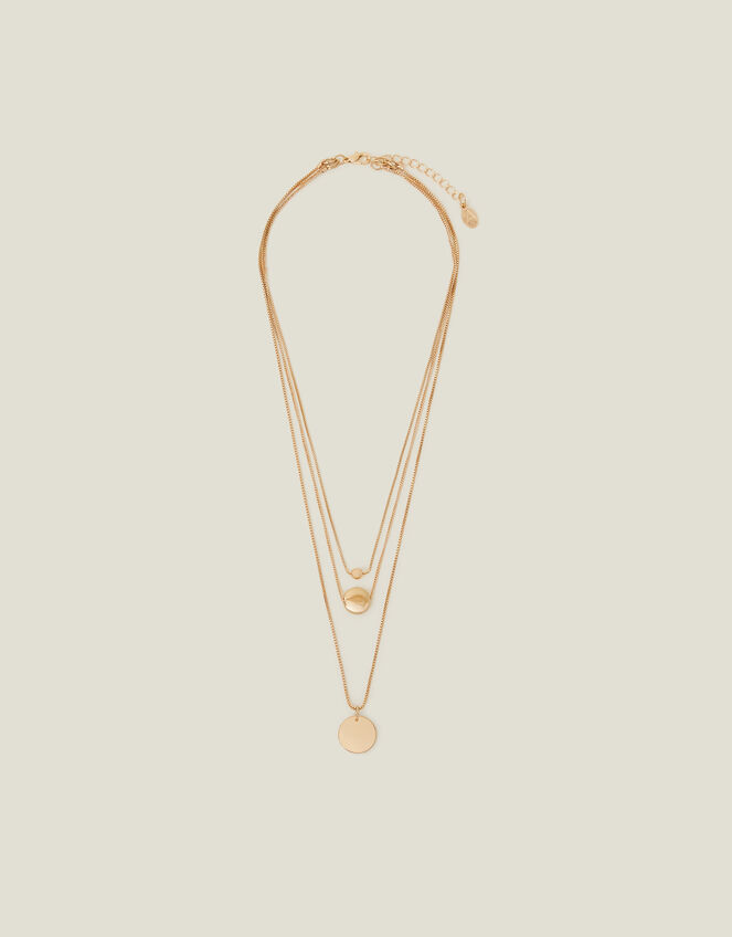 Classic Discs Layered Necklace | Necklaces | Accessorize UK