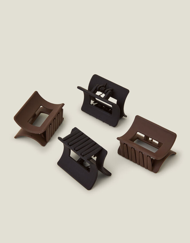 Matte Square Claw Clips 4 Pack | Hair Accessories | Accessorize UK