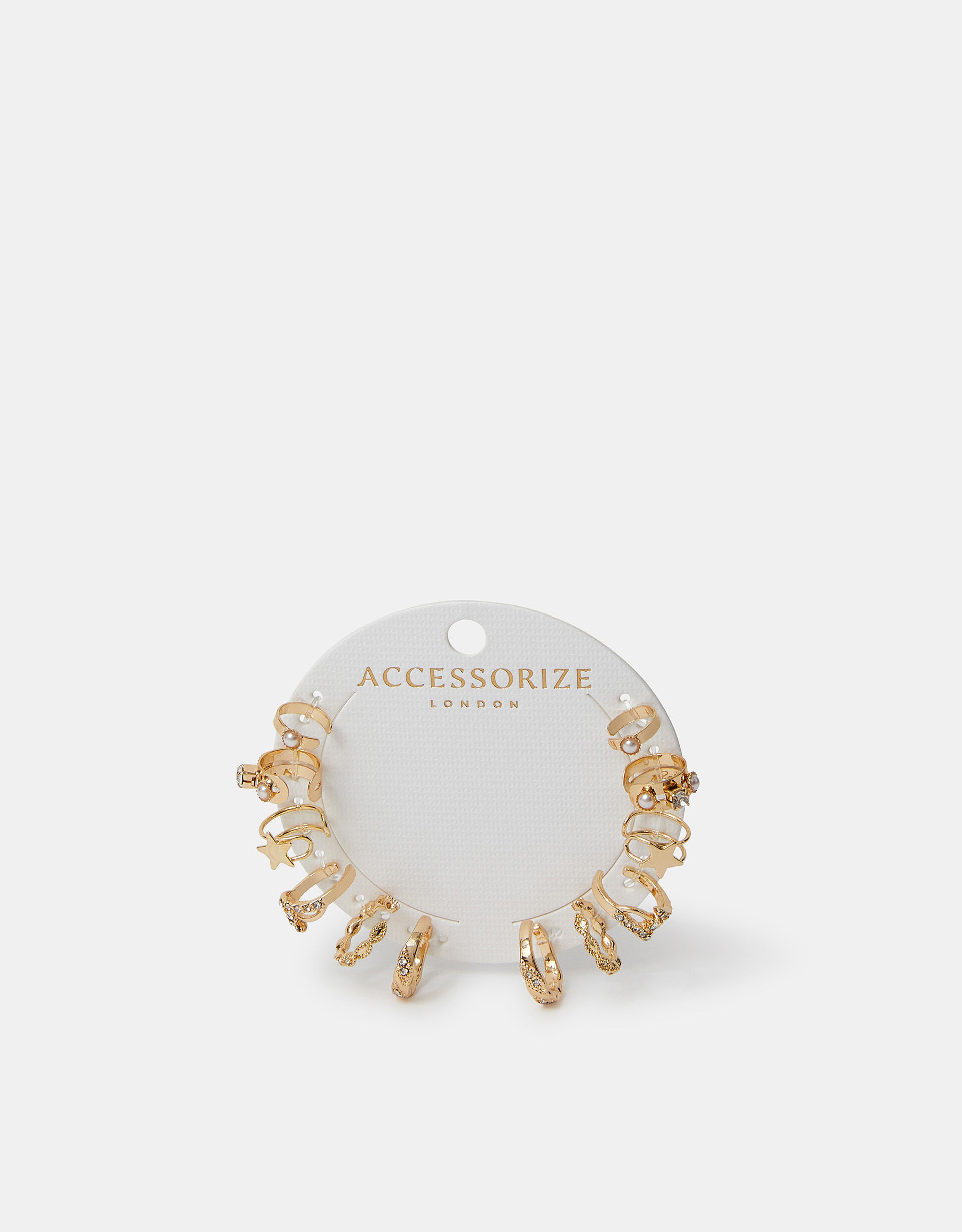 6-Pack Celestial Ear Cuffs Gold | Earrings | Accessorize UK