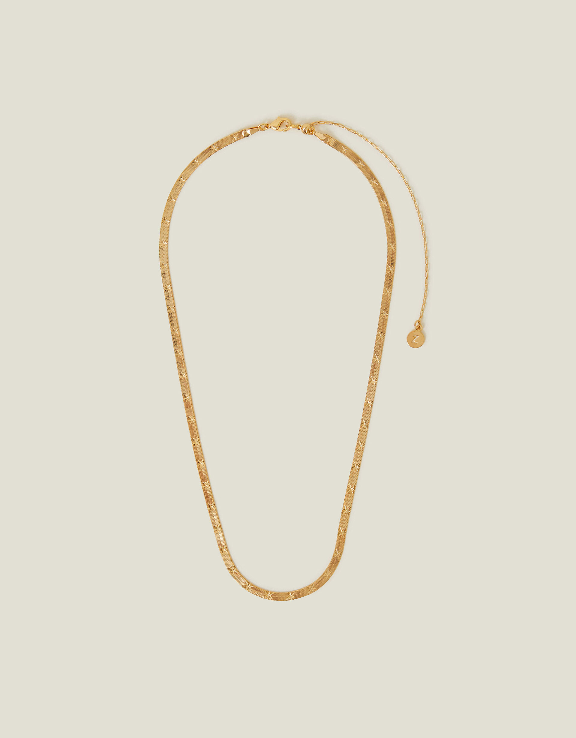 14ct Gold-Plated Star Snake Chain Necklace | Gold Plated | Accessorize ...