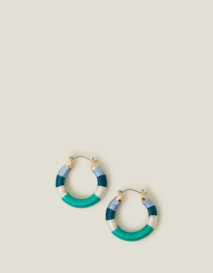 Chunky Thread Hoop Earrings | Hoop Earrings | Accessorize Global