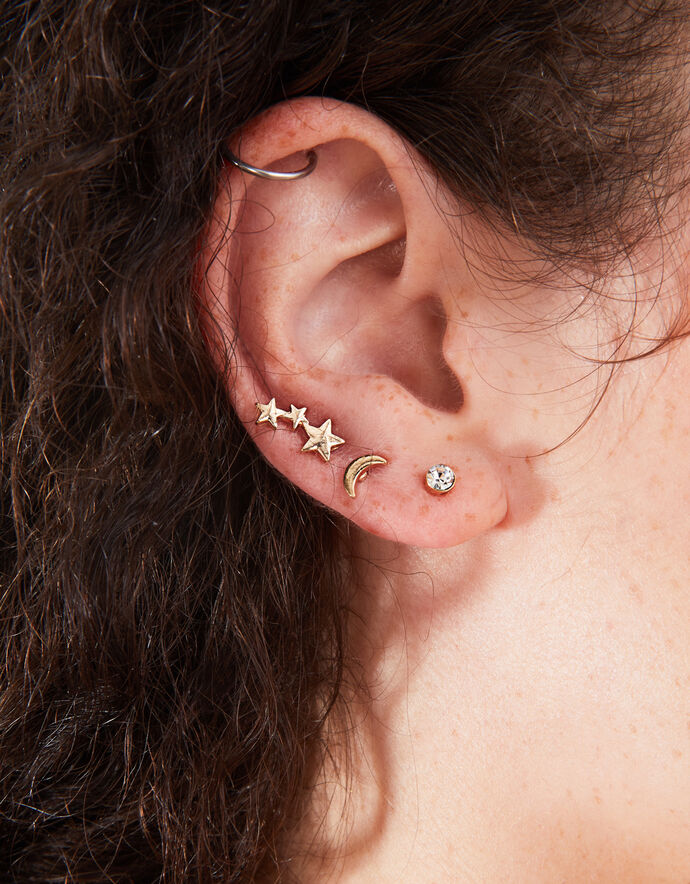 Celestial Stud Earrings Set of Three | Stud Earrings | Accessorize Global